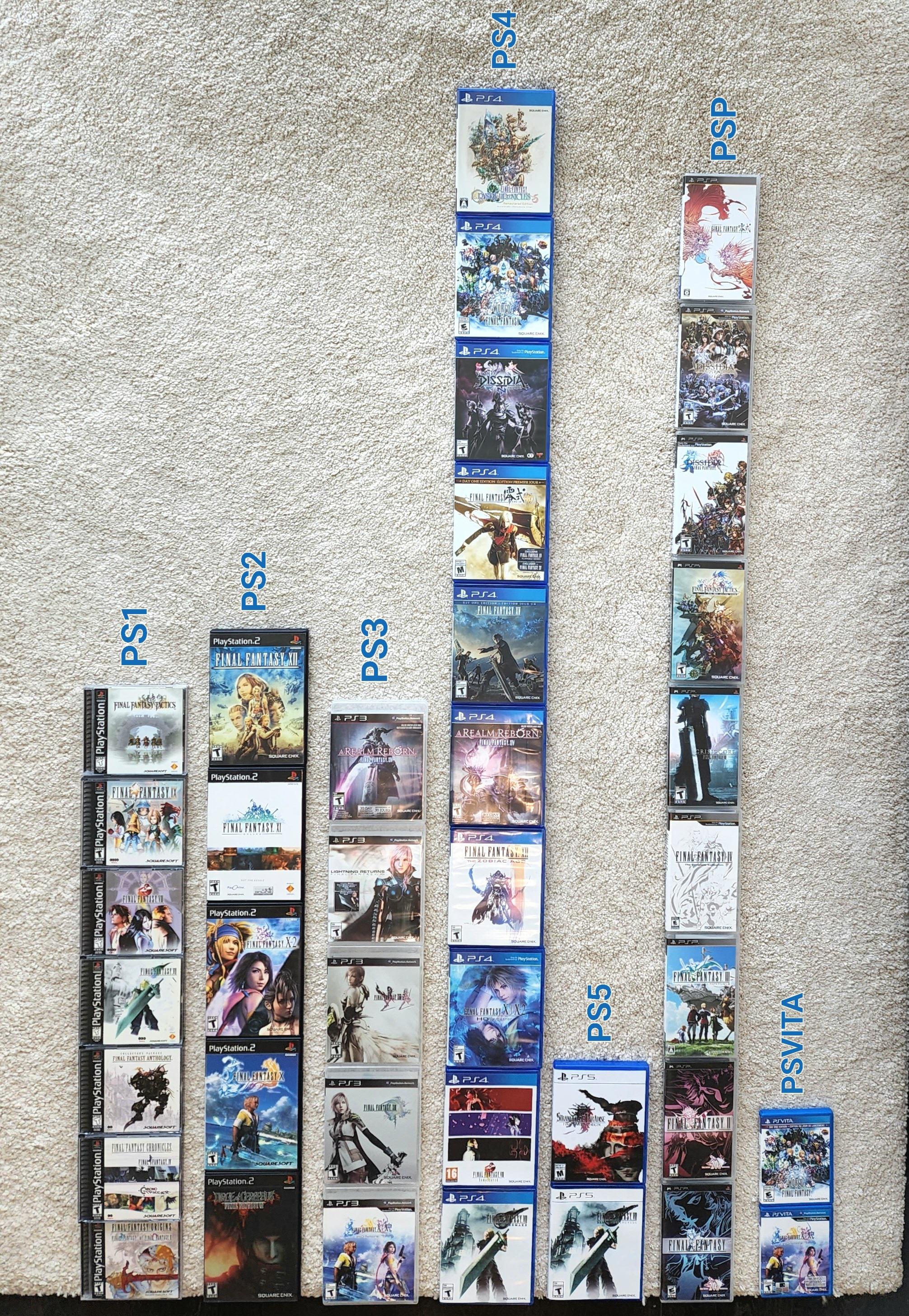 FF collection on PlayStation | Scrolller