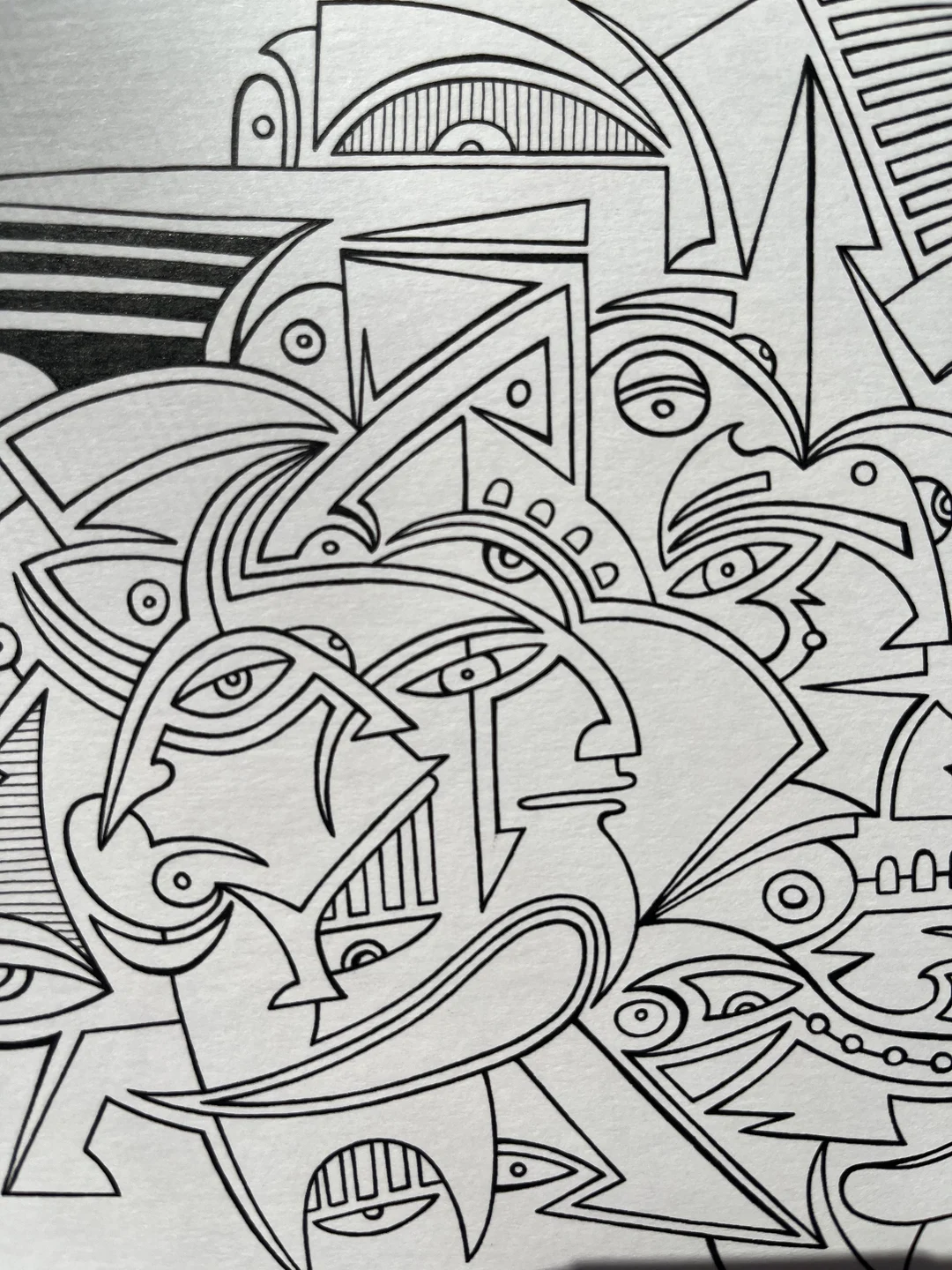 Faces, ink doodle | Scrolller