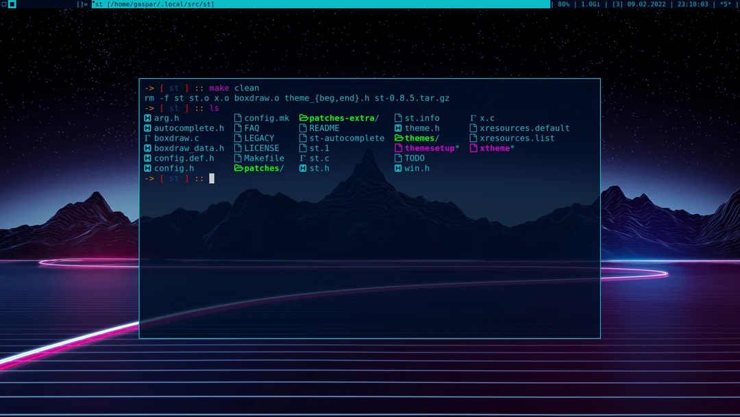 [dwm] Cyberpunk theme | Scrolller