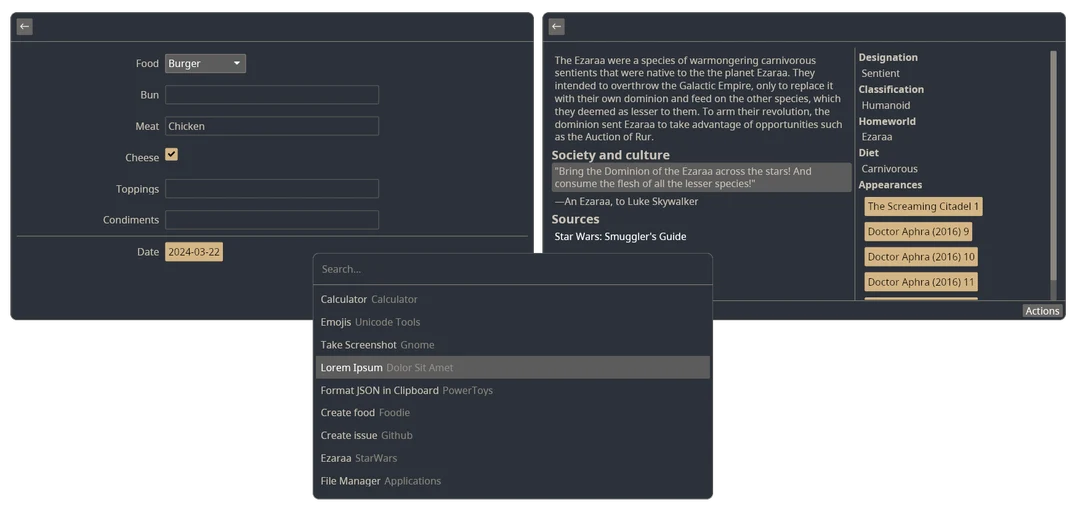 [OC] Gauntlet - Application Launcher with React-based plugins | Scrolller