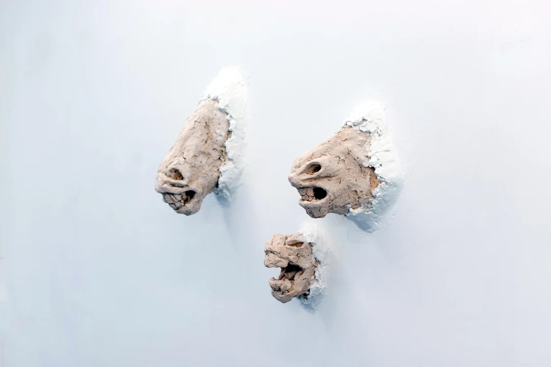 Unbridled, by me, earthenware, filler and paint, 2023 | Scrolller