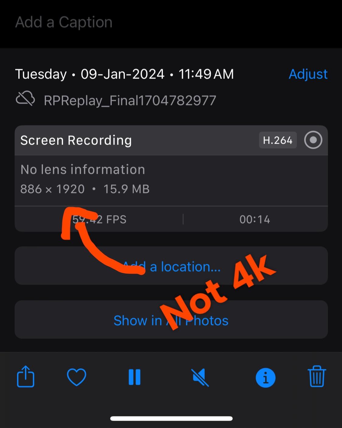 How do i ACTUALLY record my screen on iPhone in 4k? | Scrolller