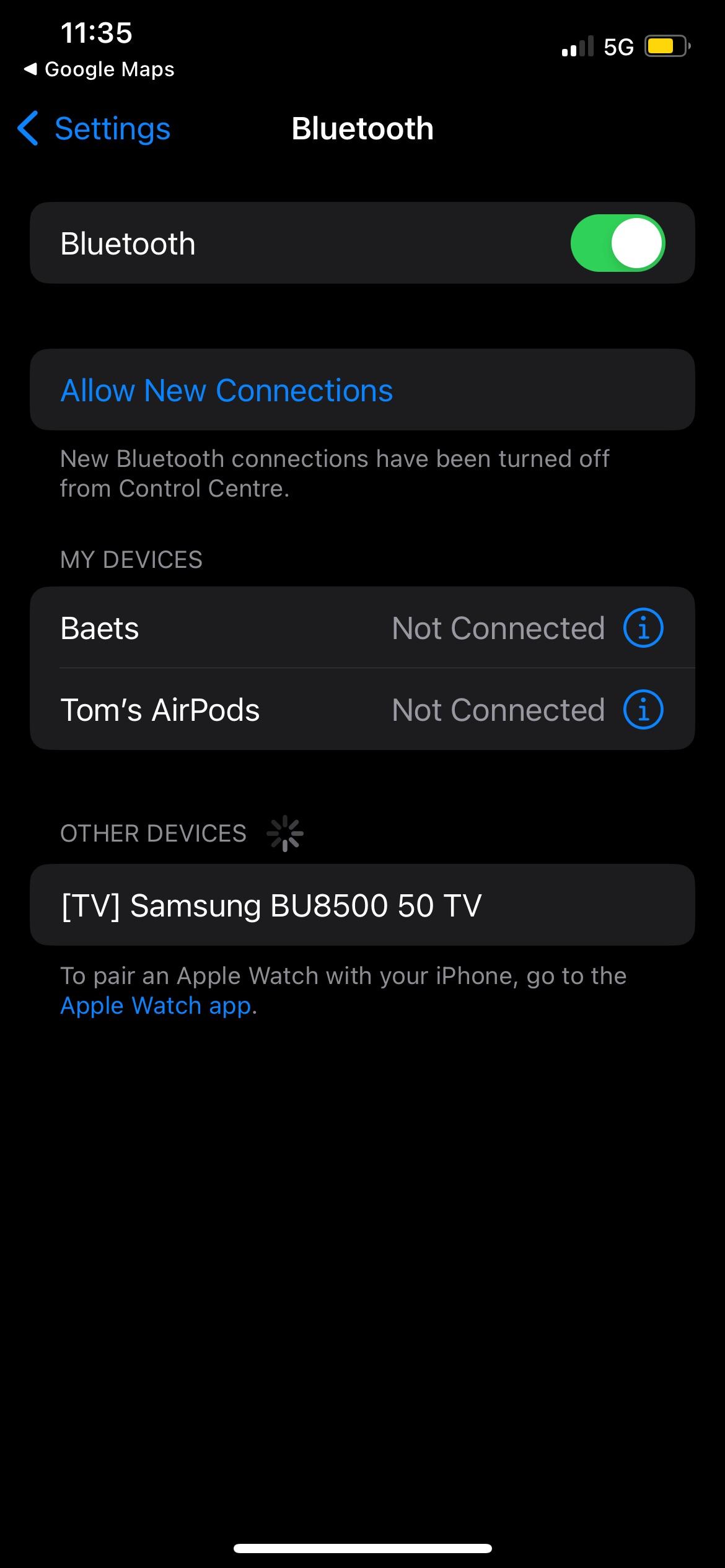 Unable to allow new Bluetooth connections to Bluetooth despite giving permission numerous times ...