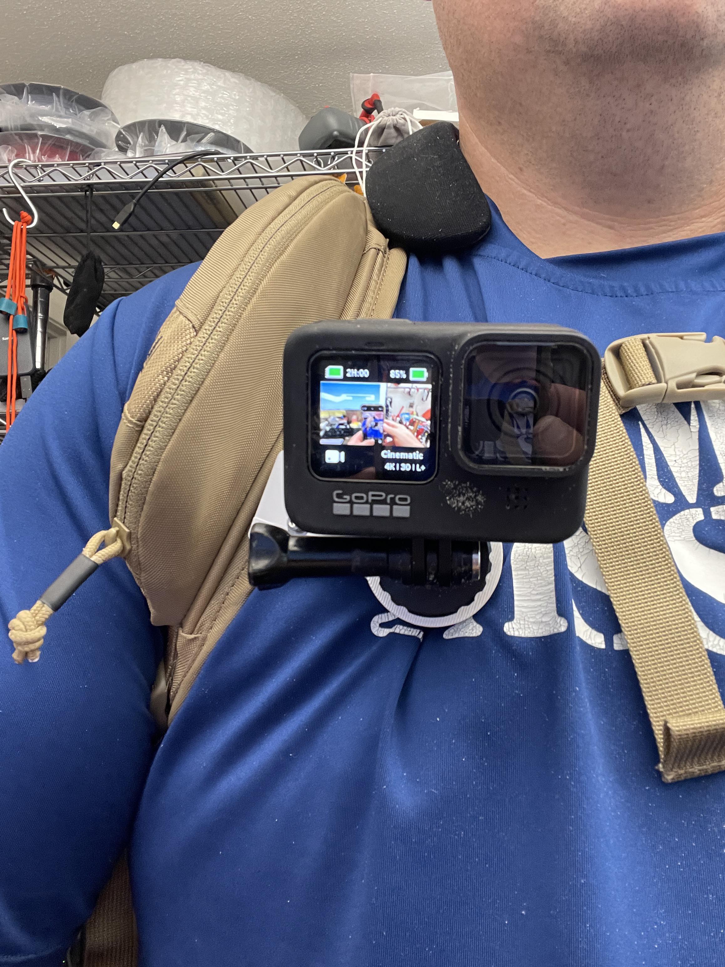 Quick attach action camera mount for Camelback. Acts like a chest mount. | Scrolller