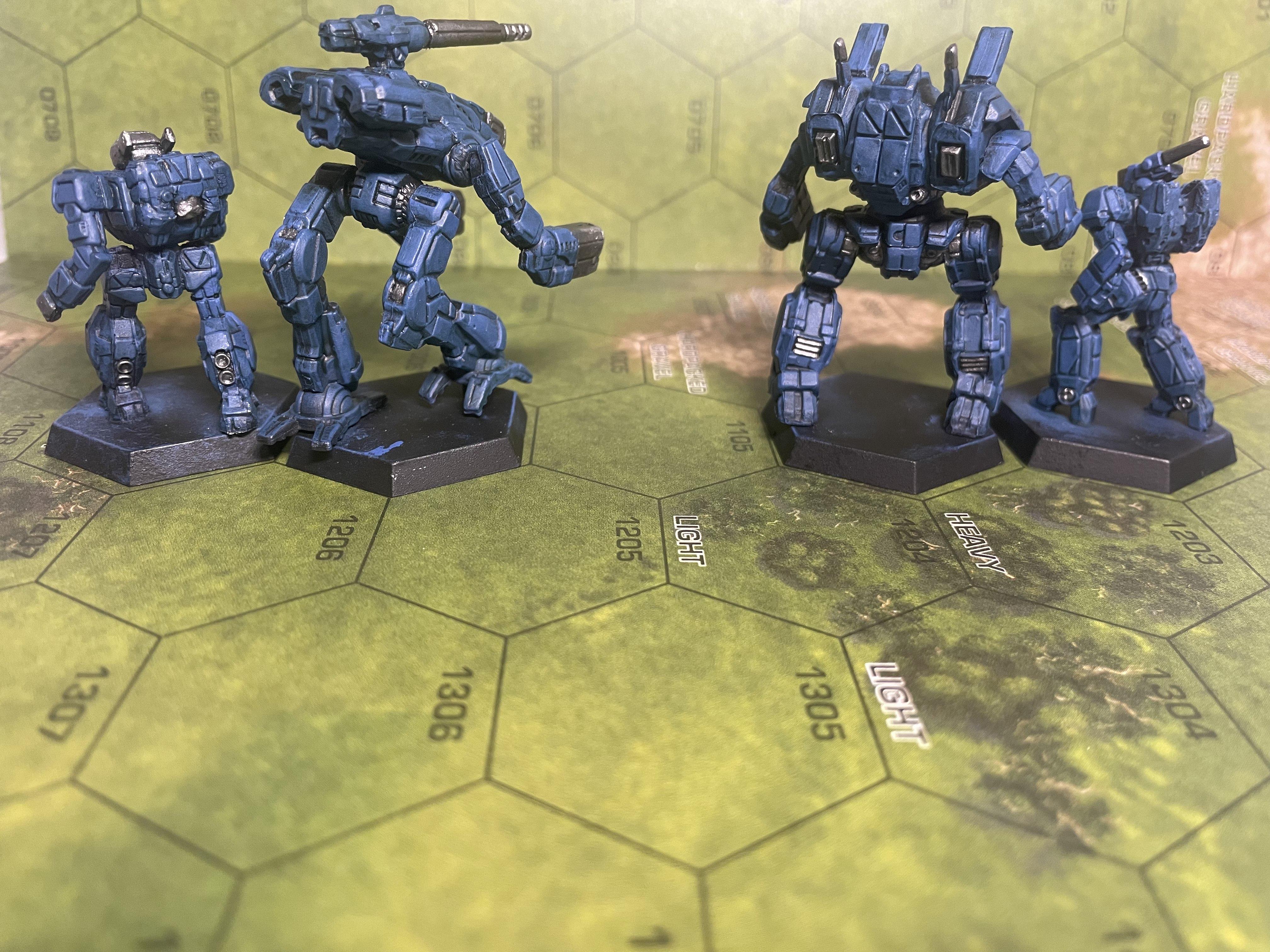 BattleTech Command Lance painted to tabletop standard; C&C welcome | Scrolller