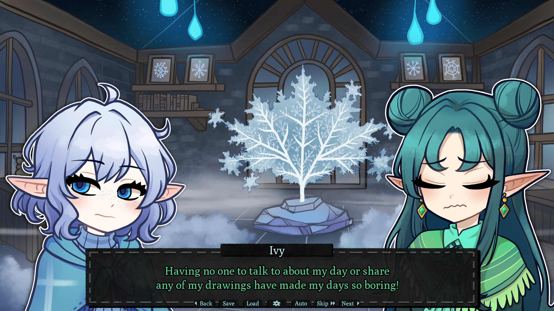 Friendless tree cries her worries to a snowflake | Scrolller