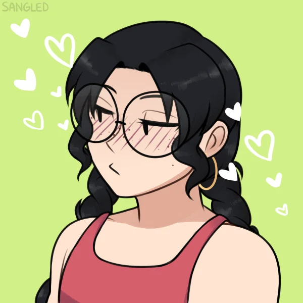 Ray blushing because of something annoyingly flirty Rand- sorry, someone said :P (Made using ...