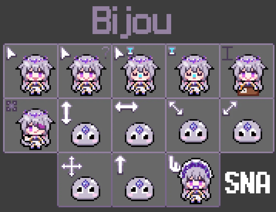 Koseki Bijou mouse cursor pack | Scrolller