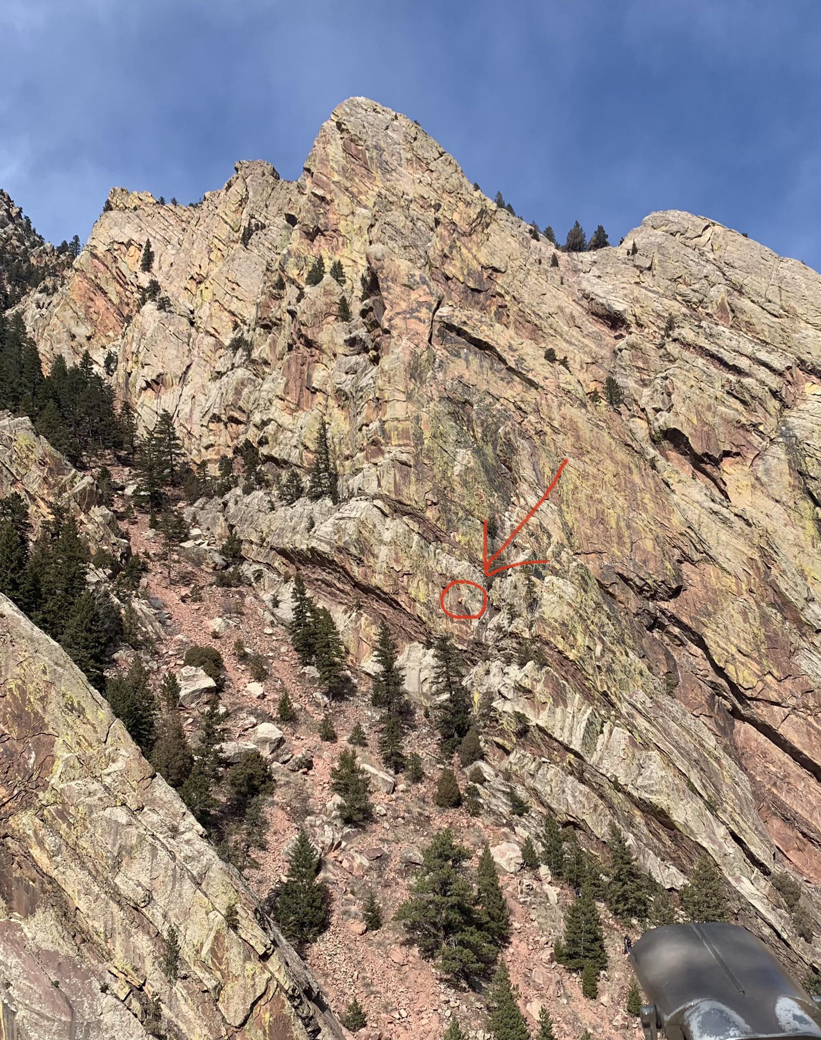 Eldorado Canyon - Zoom in to see rick climber for scale | Scrolller