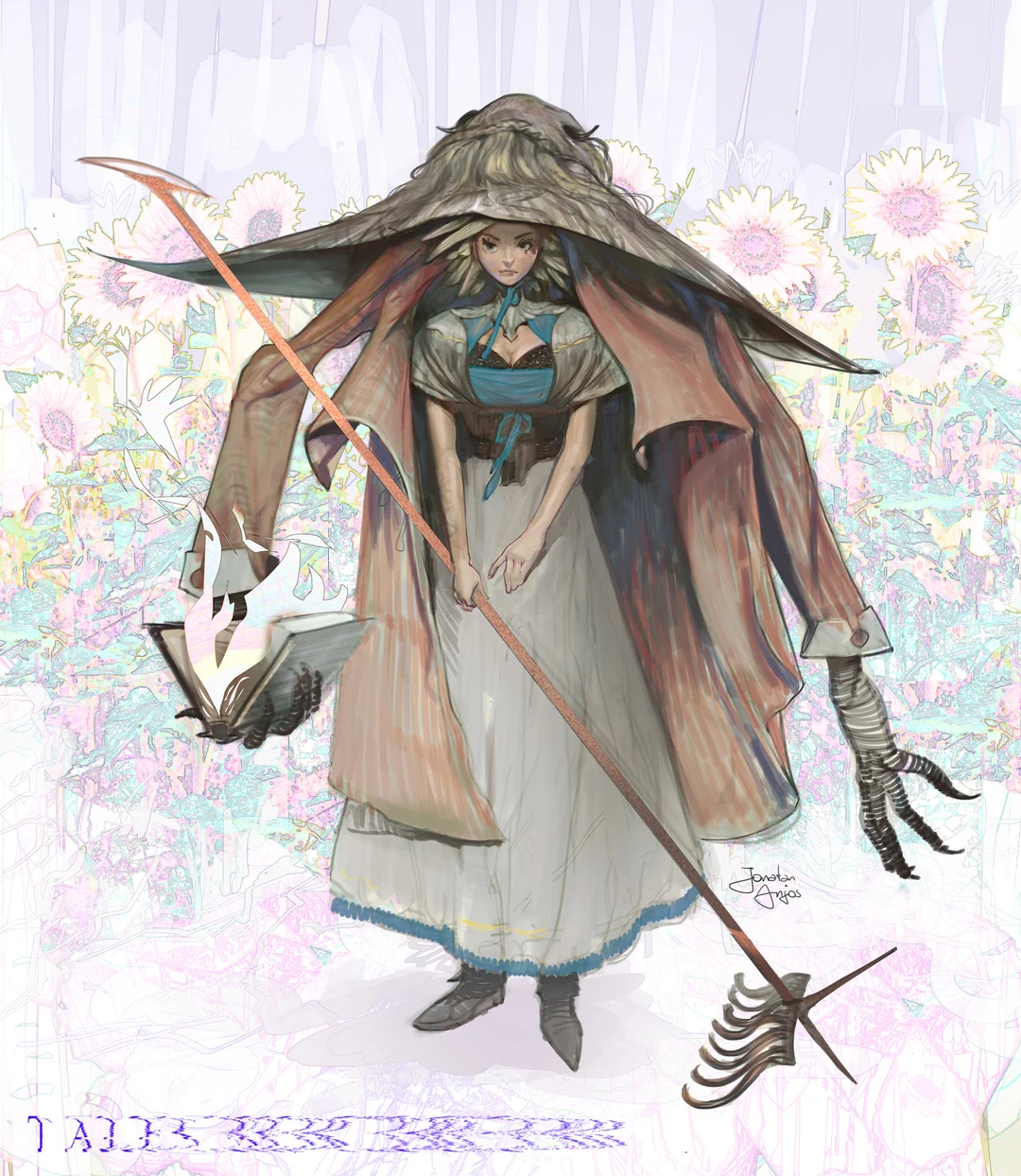 [OC] A sunflower that was born from the care of a scarecrow. | Scrolller