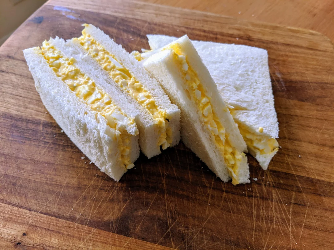 My favorite use of milk bread - tamago sando (Japanese egg salad sandwich) | Scrolller