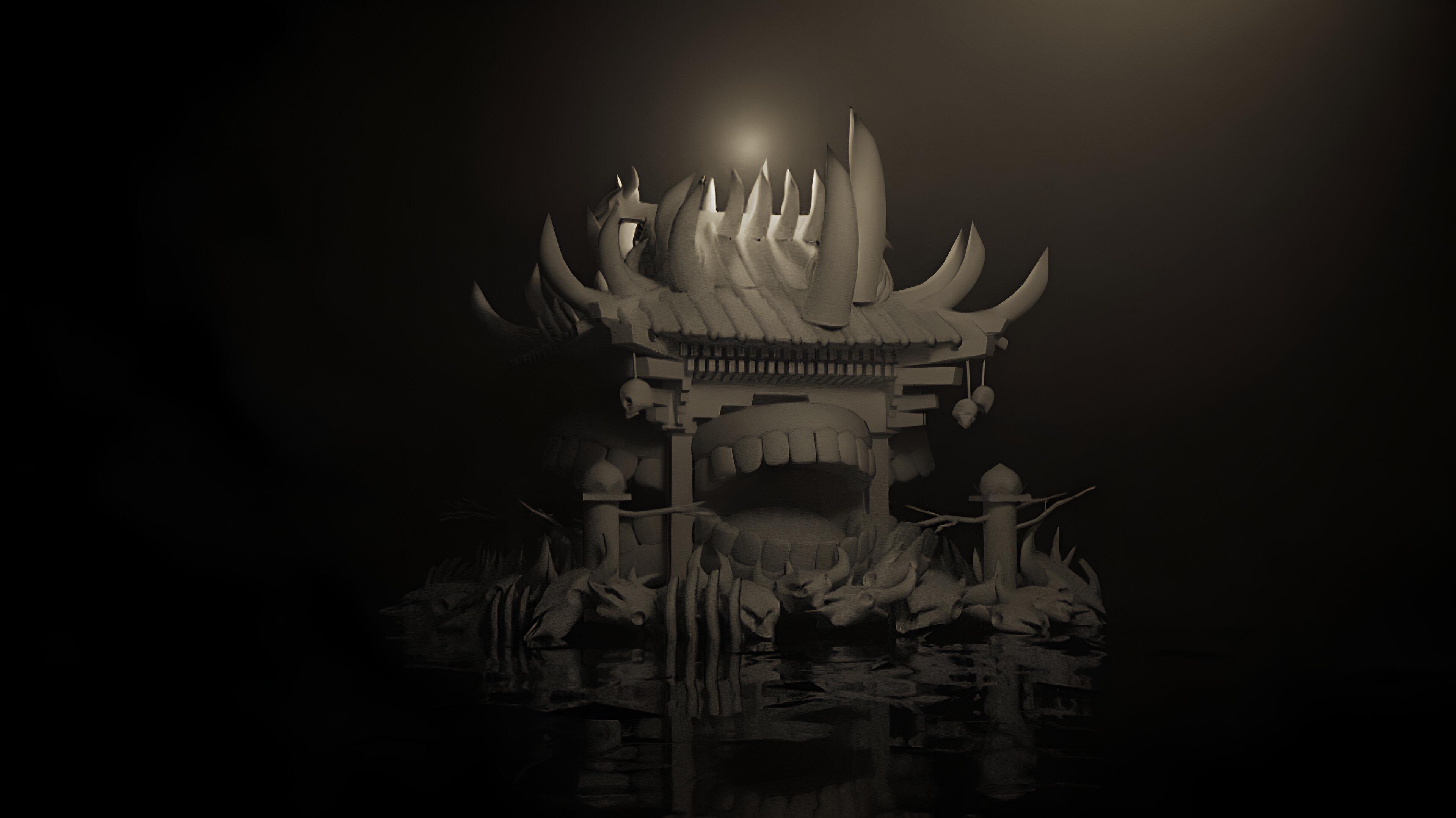 I made sukuna shrine in blender 2.79 | Scrolller
