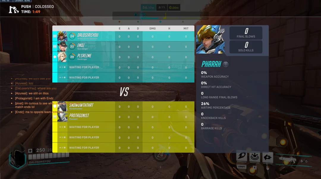 I got into a lobby where half of the players were on a completely different map and some players ...