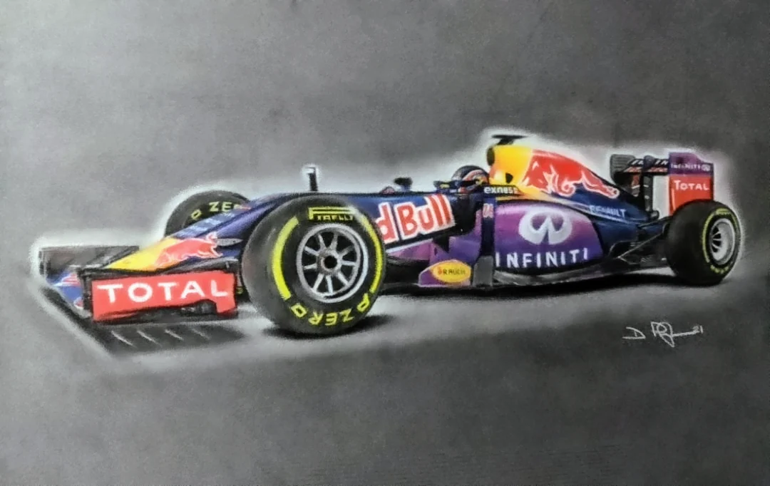 My drawing of a redbull formula one car | Scrolller