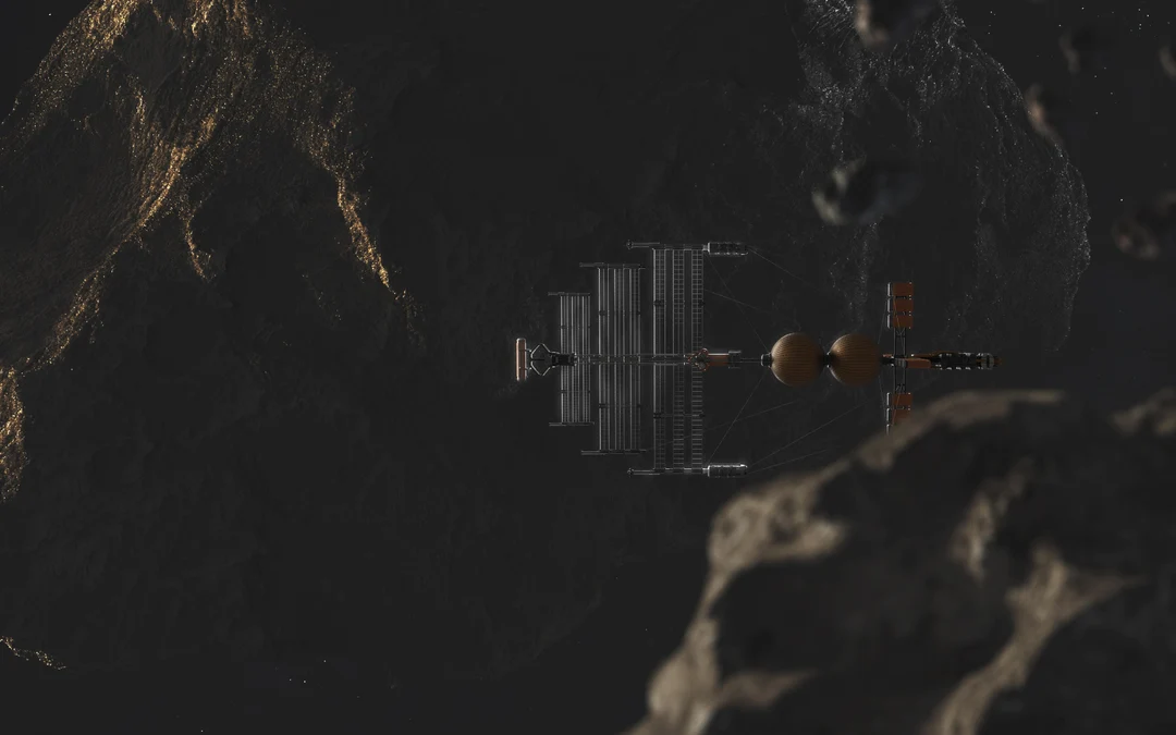 Interstellar "sleeper" ship by me, blender3D, 2023 | Scrolller