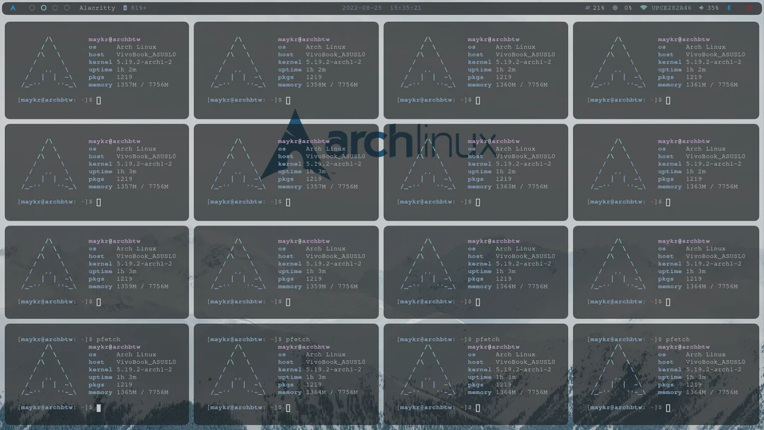[BSPWM] "Yes, I use Arch, how do you know?" | Scrolller