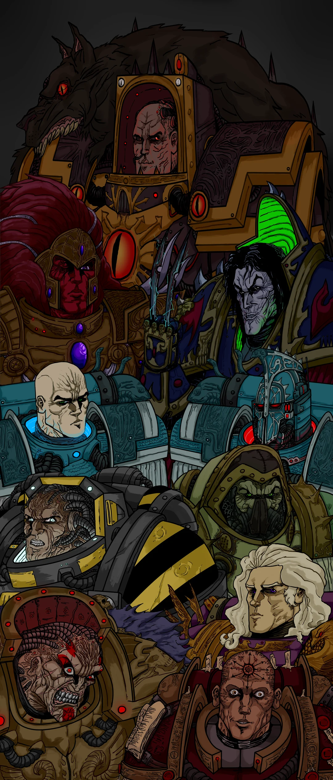 Fanart of all traitor primarchs | Scrolller