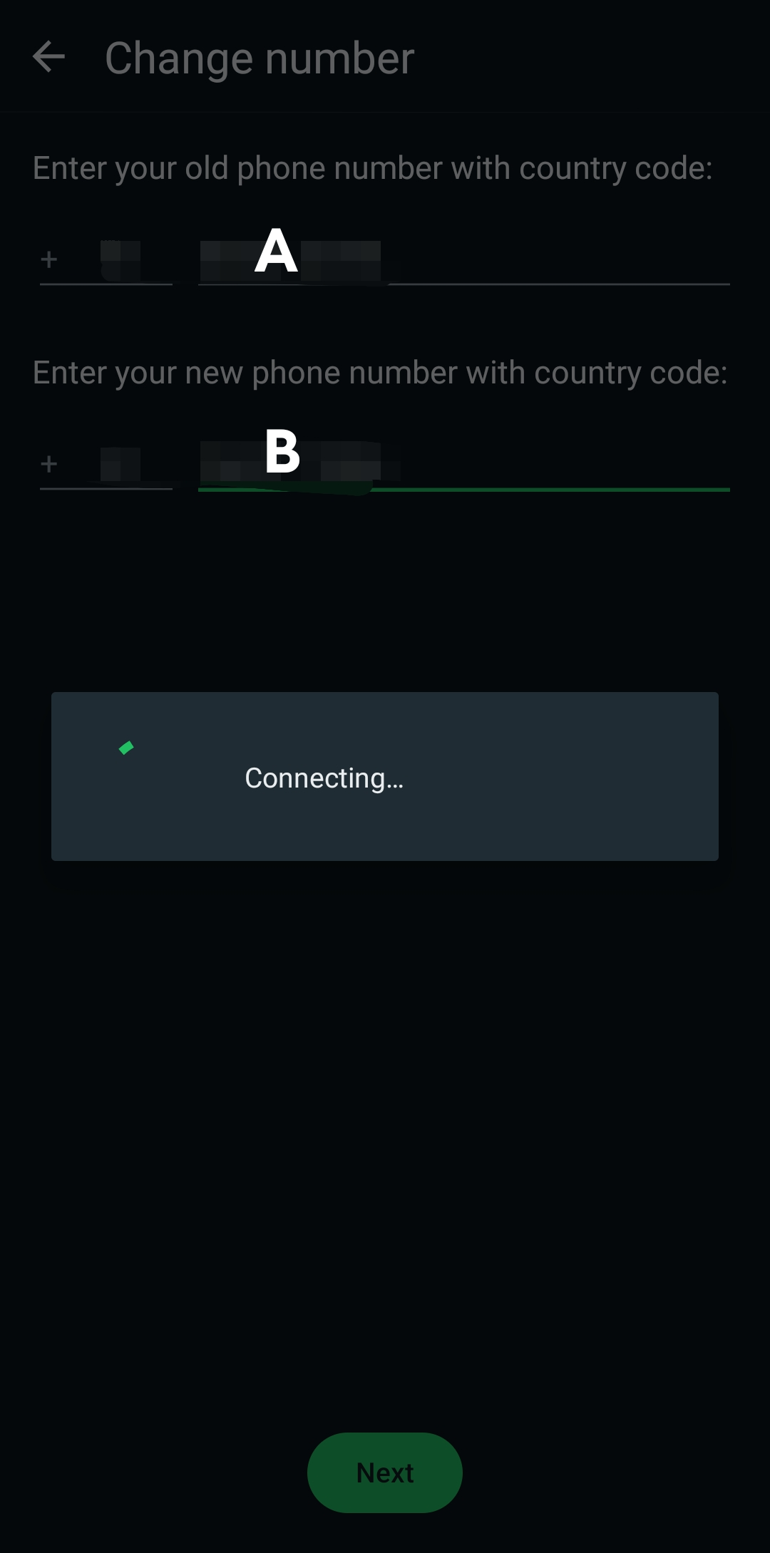 Endless "Connecting..." when changing account number | Scrolller