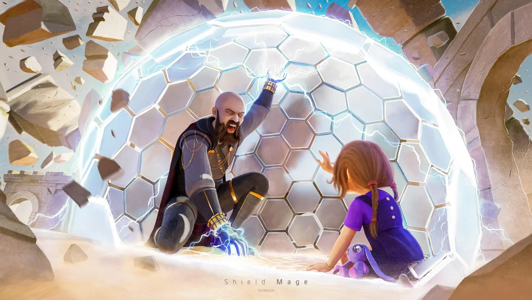 Shield mage, me, digital, 2023 | Scrolller