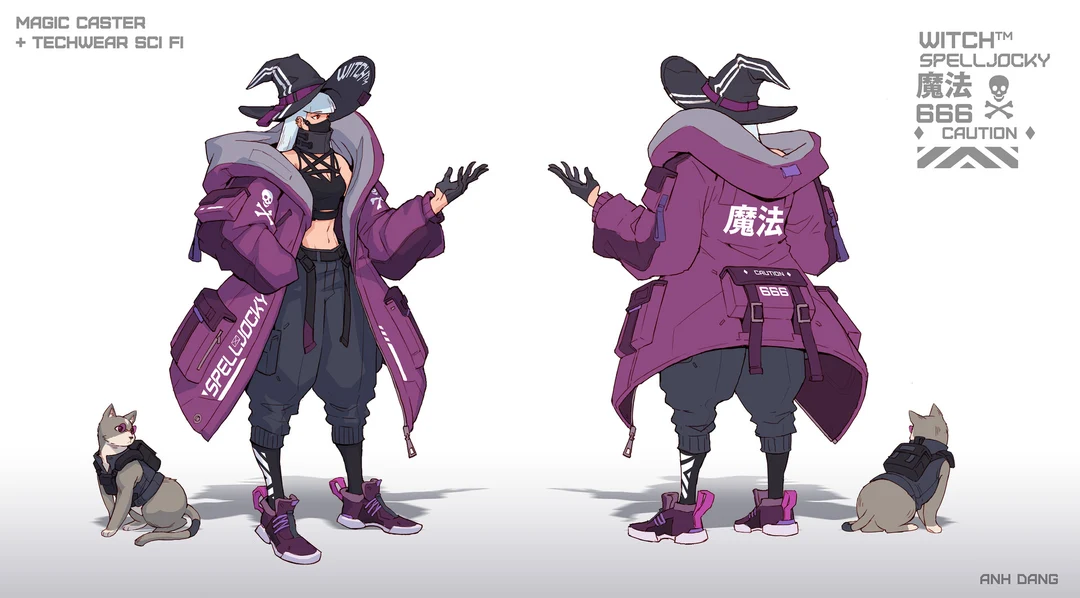 Techwear Witch by Anh Dang | Scrolller