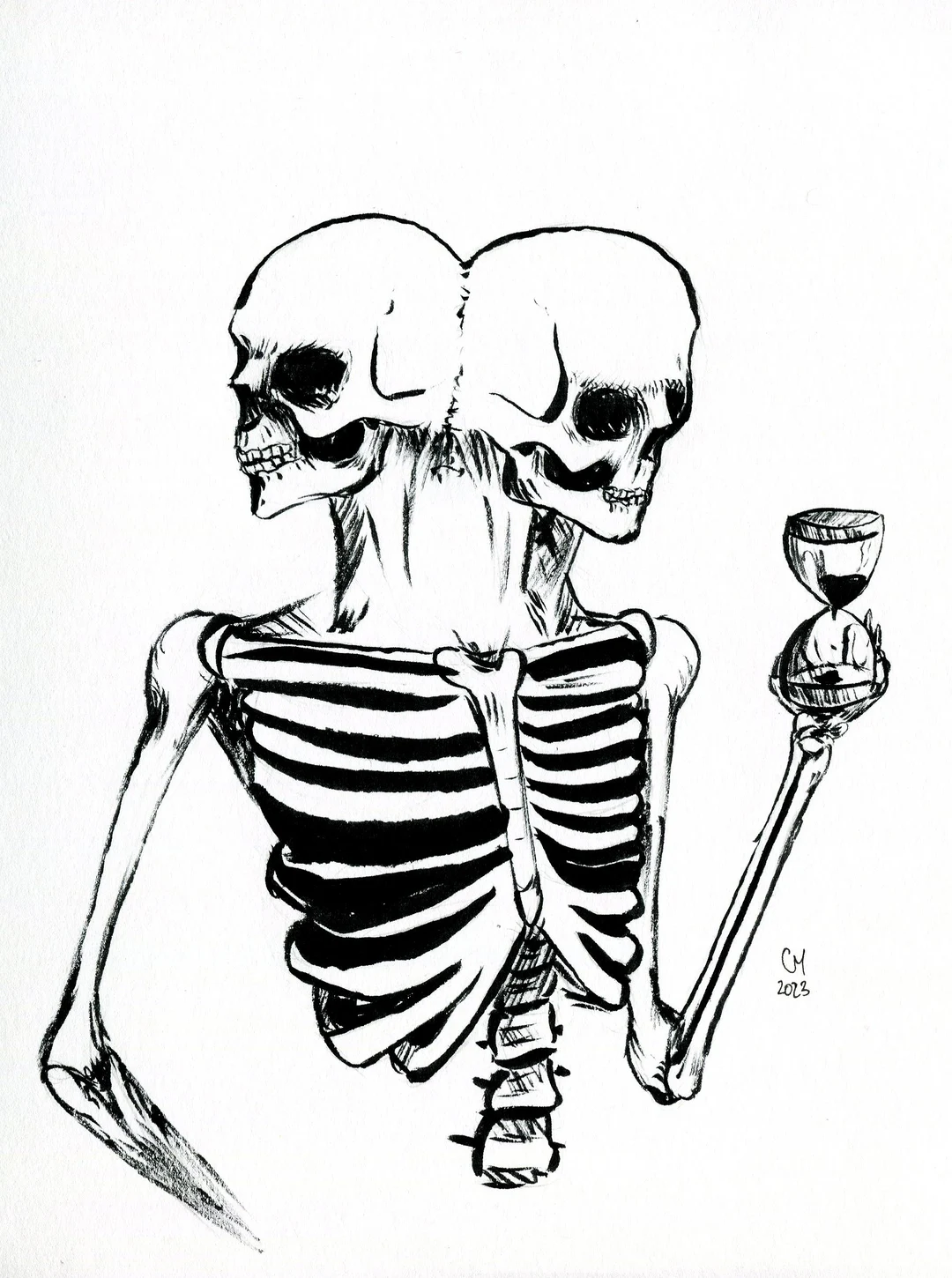 (OC) Two headed skeleton | Scrolller