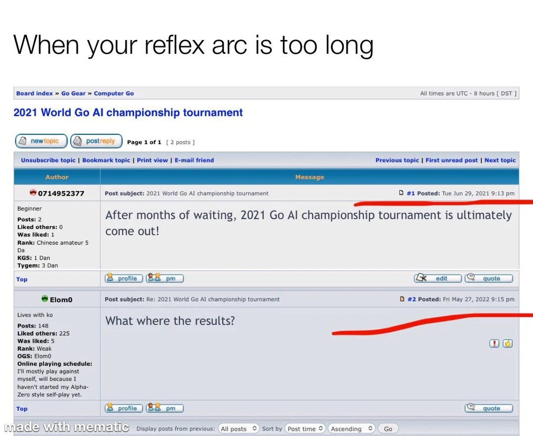 Very long reflex arc | Scrolller