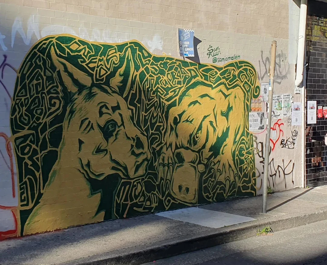 Secret Kiwi, samiamallen, mural, 2023 | Scrolller