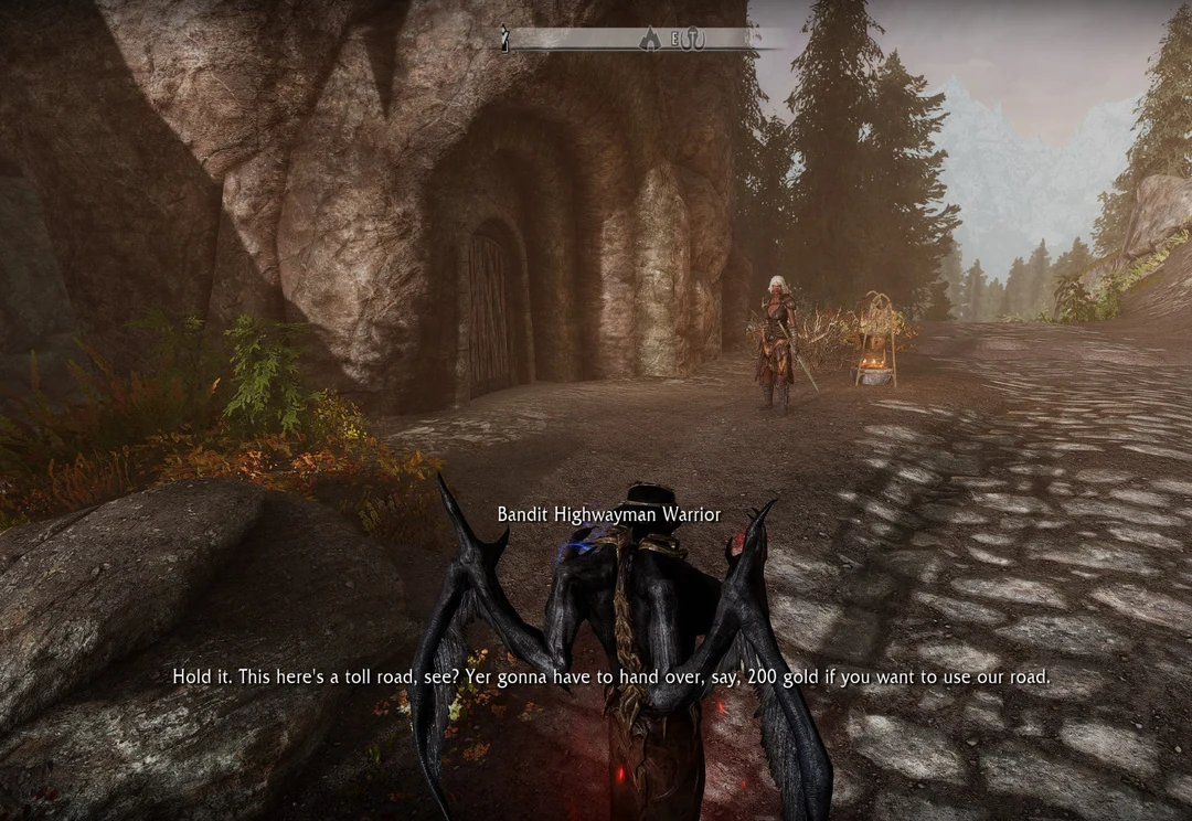 How much skooma has this bandit been taking? | Scrolller