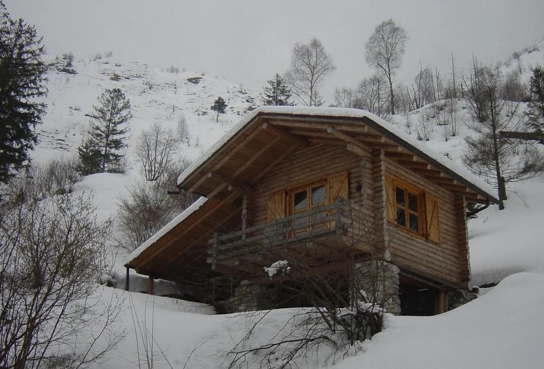 my off-grid log cabin in the Italian Alps | Scrolller