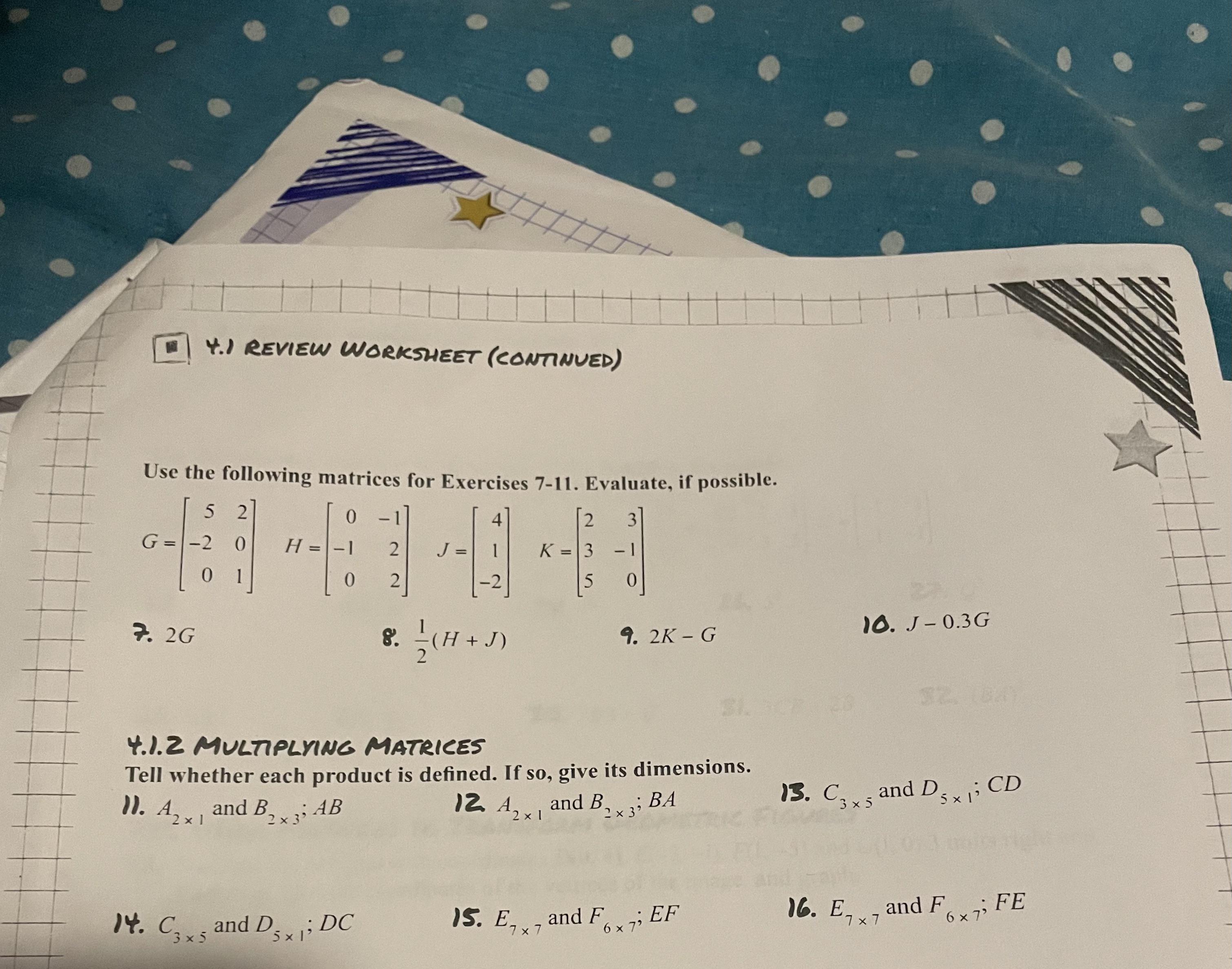[11th Grade Algebra: multiplying matrices] pls help i have dyscalculia and i'm so lost | Scrolller