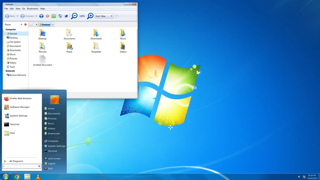 [Cinnamon] Winux 7, A Linux Distro that tried to look like Windows 7 | Scrolller