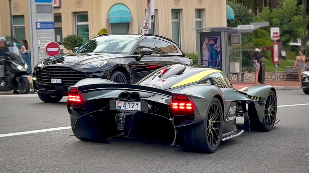 A stunning Aston Martin Valkyrie and DBX crossing paths in Monaco (2477 × 1393) | Scrolller