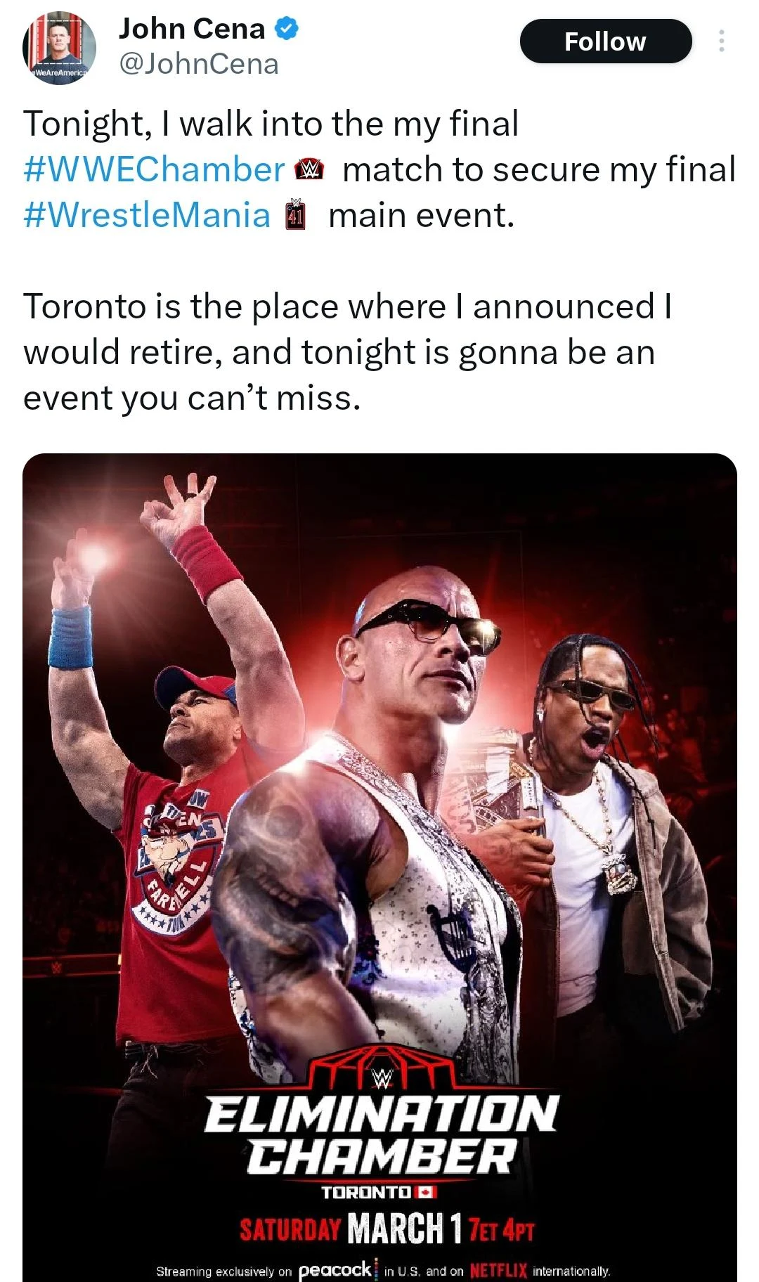 [Elimination Chamber Spoilers] The [SPOILERS] Was Hidden in Plain Sight | Scrolller