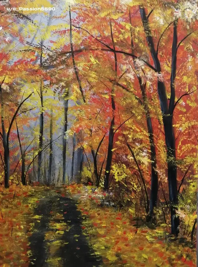 Autumness, by me, Oils, 2023 | Scrolller