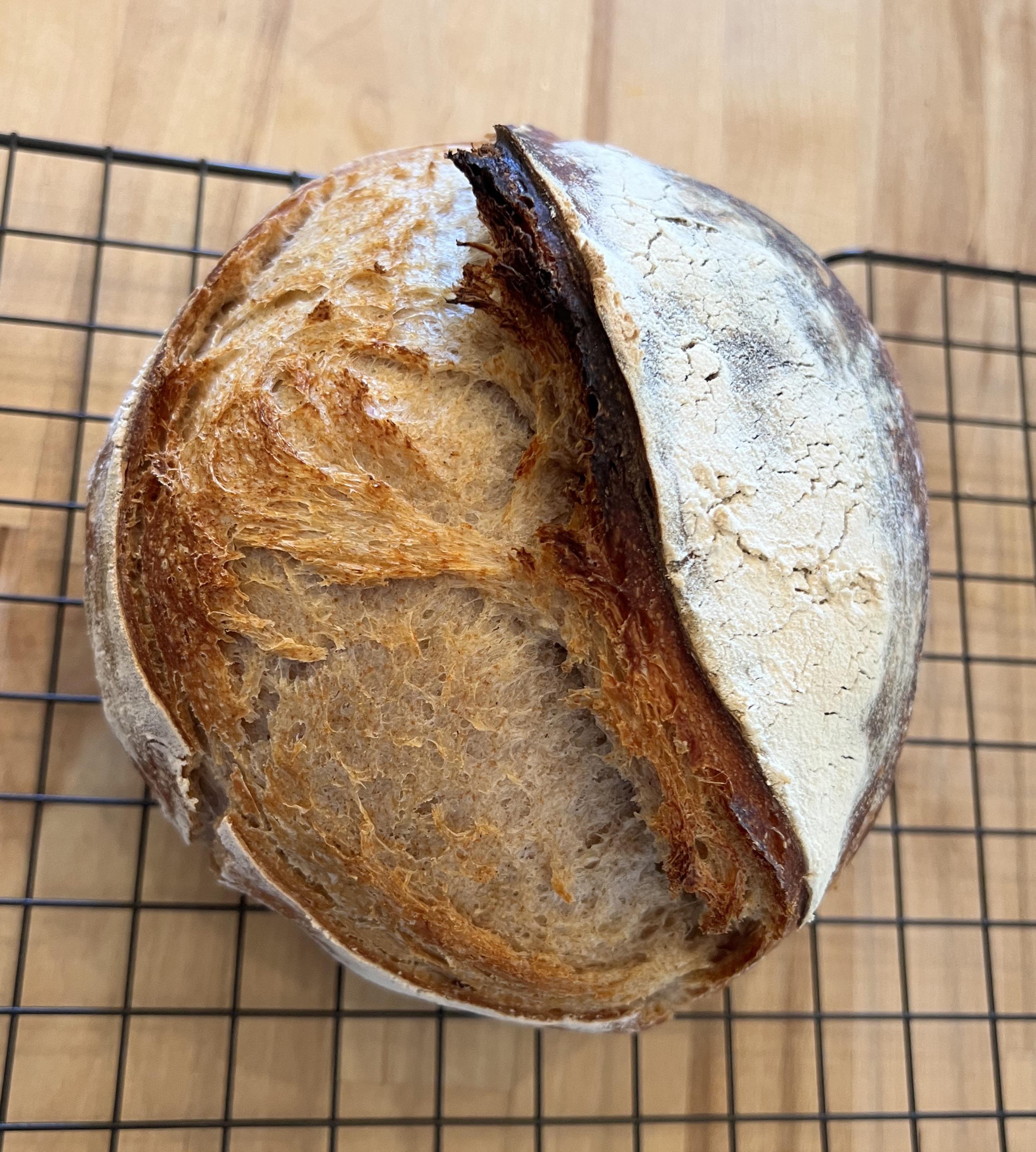 Finally got a new starter going! First loaf | Scrolller