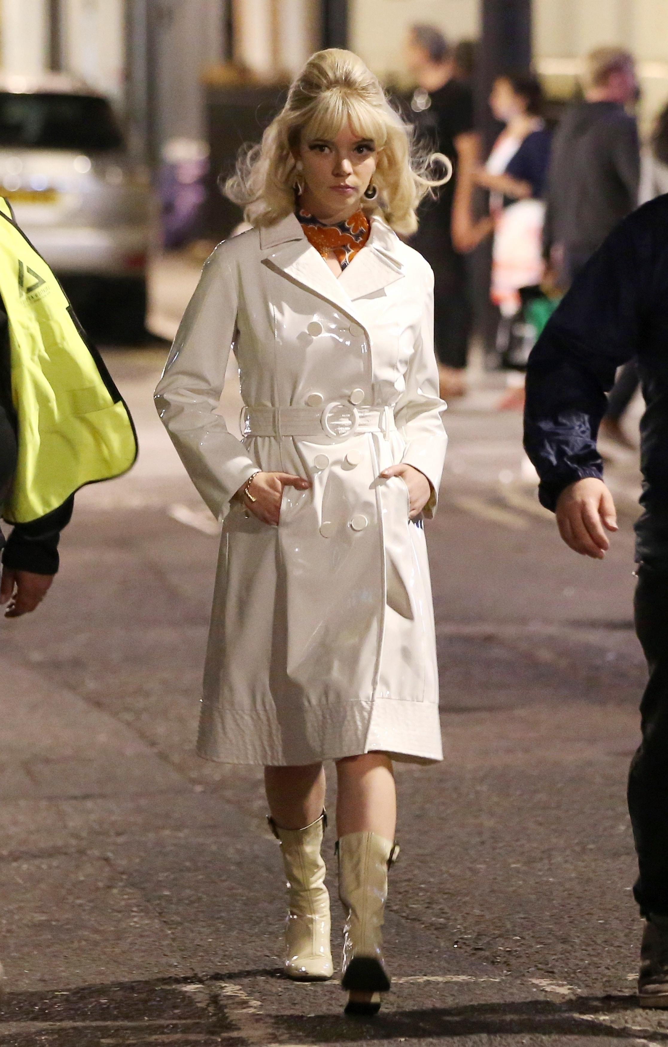 Anya on the set of Last Night in Soho | Scrolller