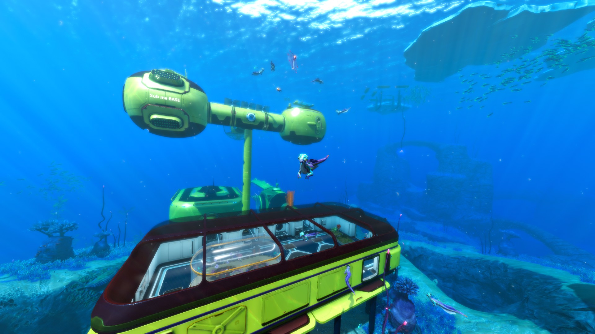 [No Spoilers] I made an army of Sea Monkeys by breeding them and releasing them around my base ...