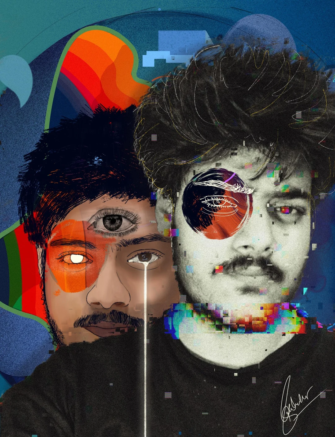 Narcissism, Me, Procreate, 2022 | Scrolller