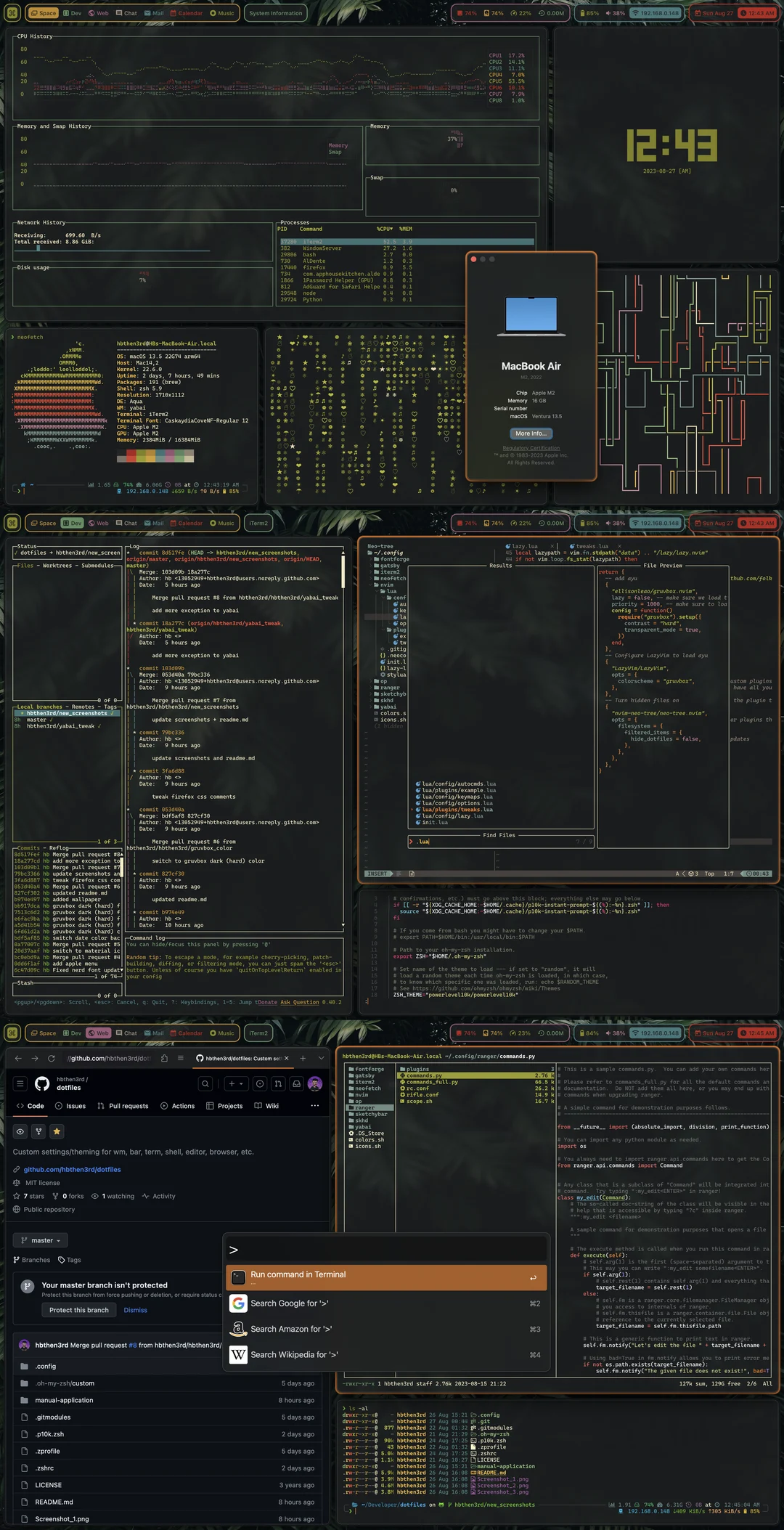 [yabai] Now my Mac looks hecking cool but I am still very unproductive | Scrolller