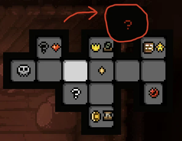What is this red question mark room on the map? | Scrolller