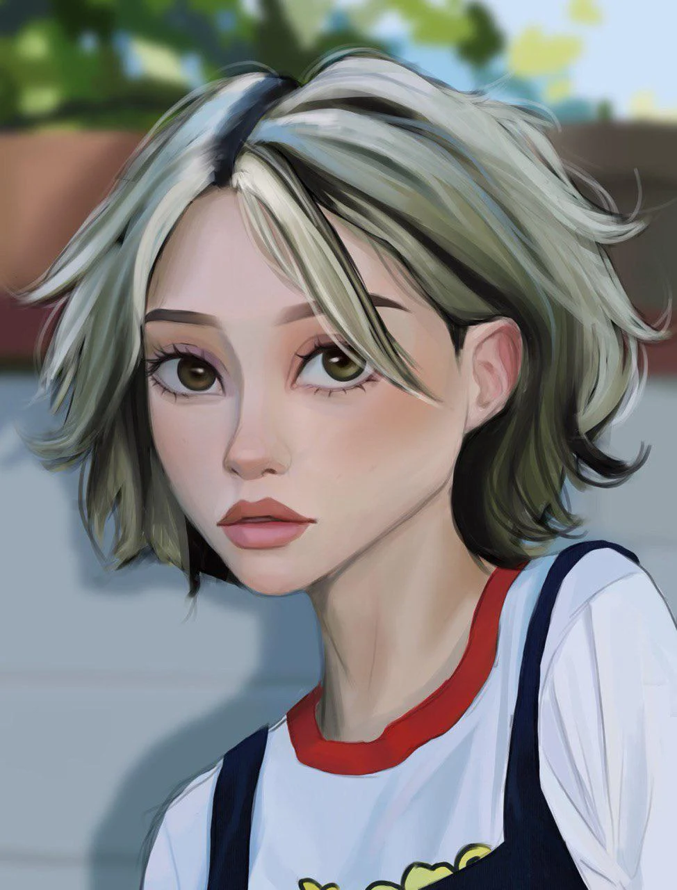 stylized portrait study, me (mashkasart), digital, 2022 | Scrolller