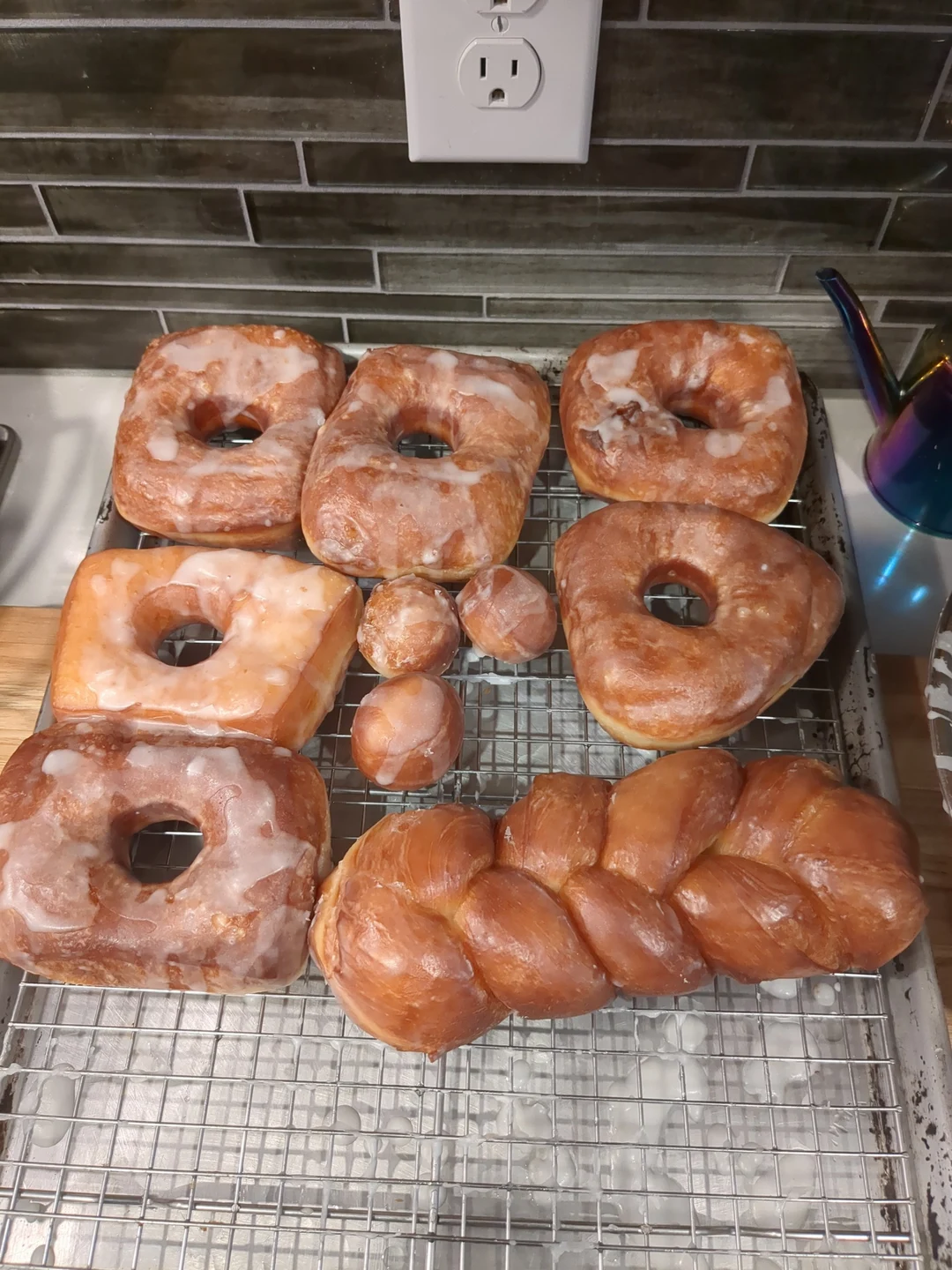 Are donuts allowed? My first attempt at homemade donuts. They tasted more like beignets but I'm ...