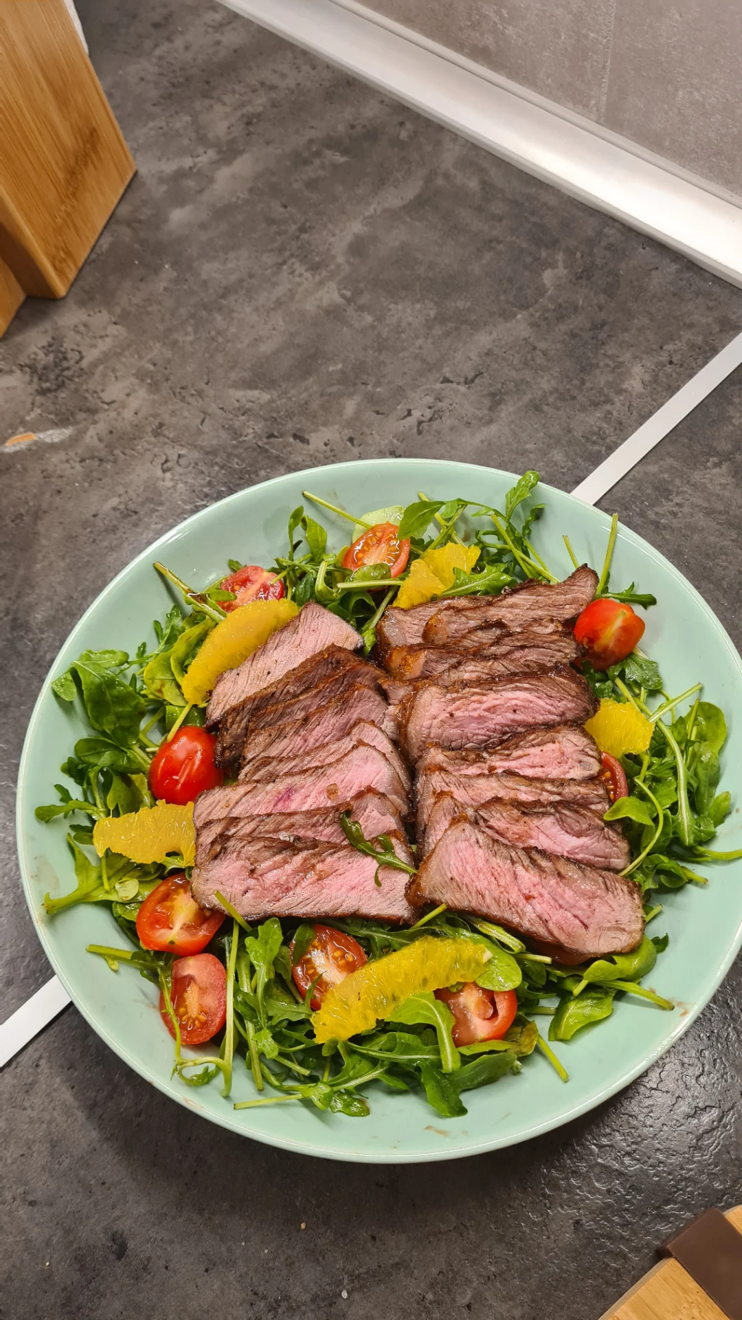 Rate chuck eye steak salad I made for my pregnant wife | Scrolller