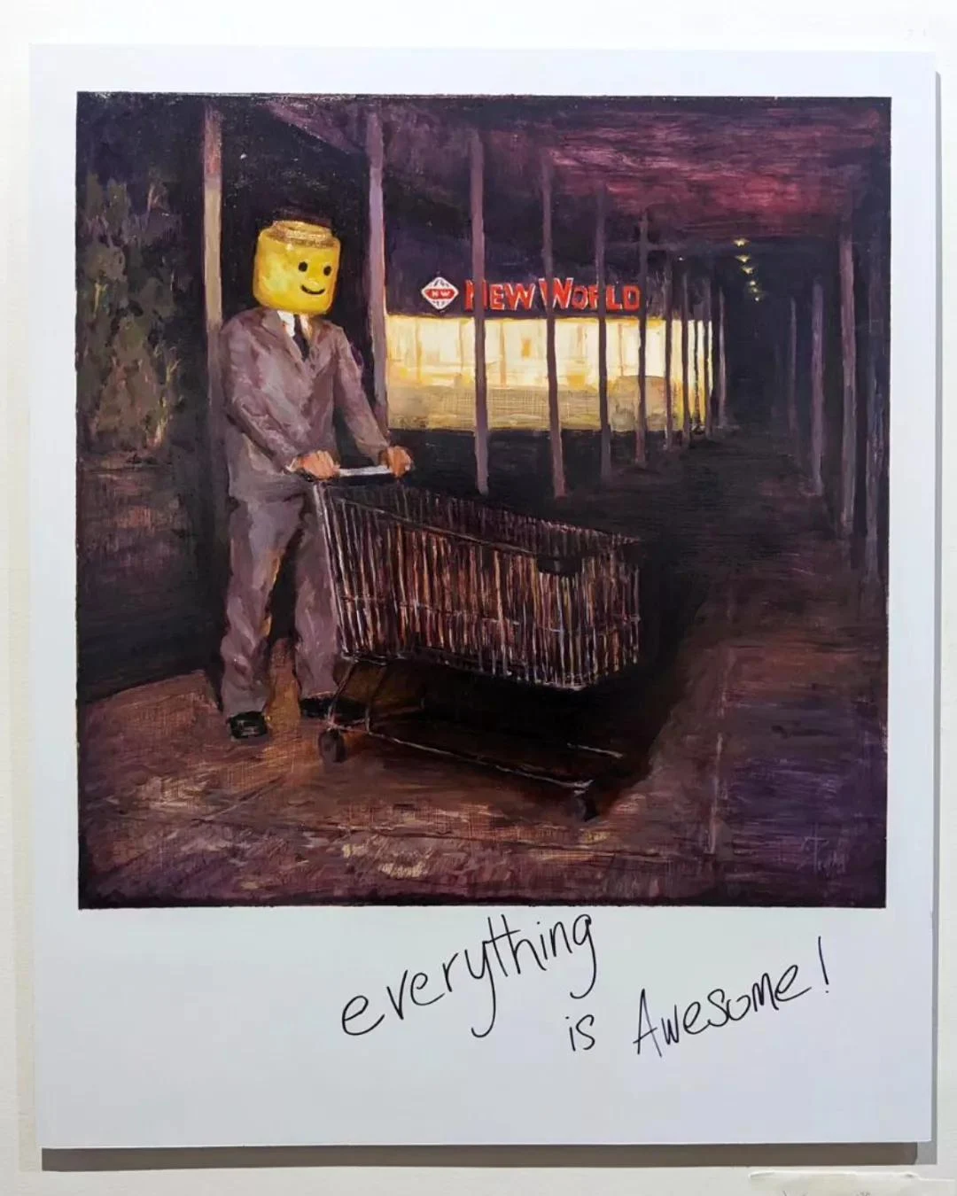 "Everything is Awesome", Amit Dutta, Oil, 2023 | Scrolller