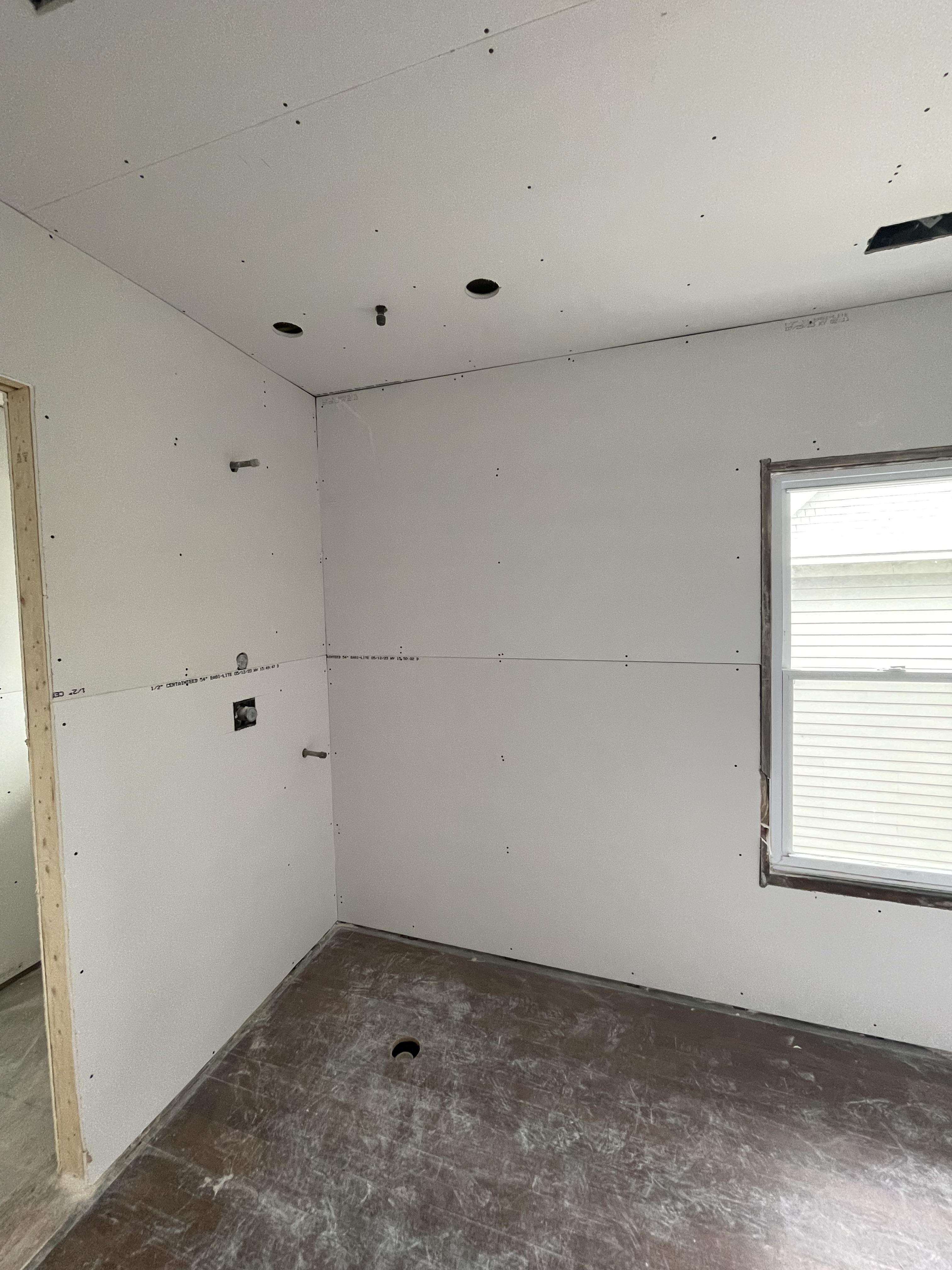 Drywall in shower, allowed? | Scrolller