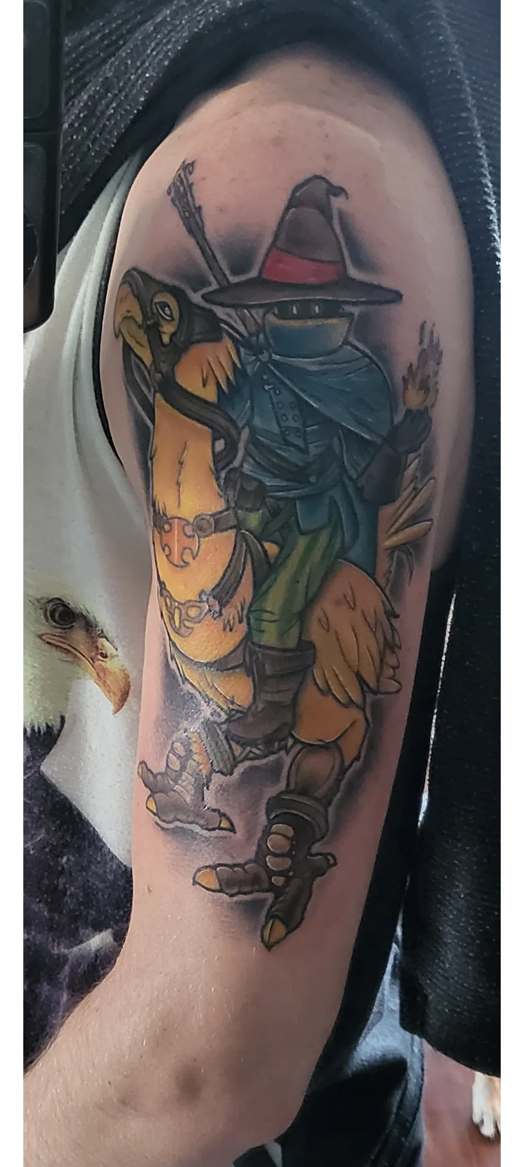 Black mage on a chocobo tattoo | Scrolller