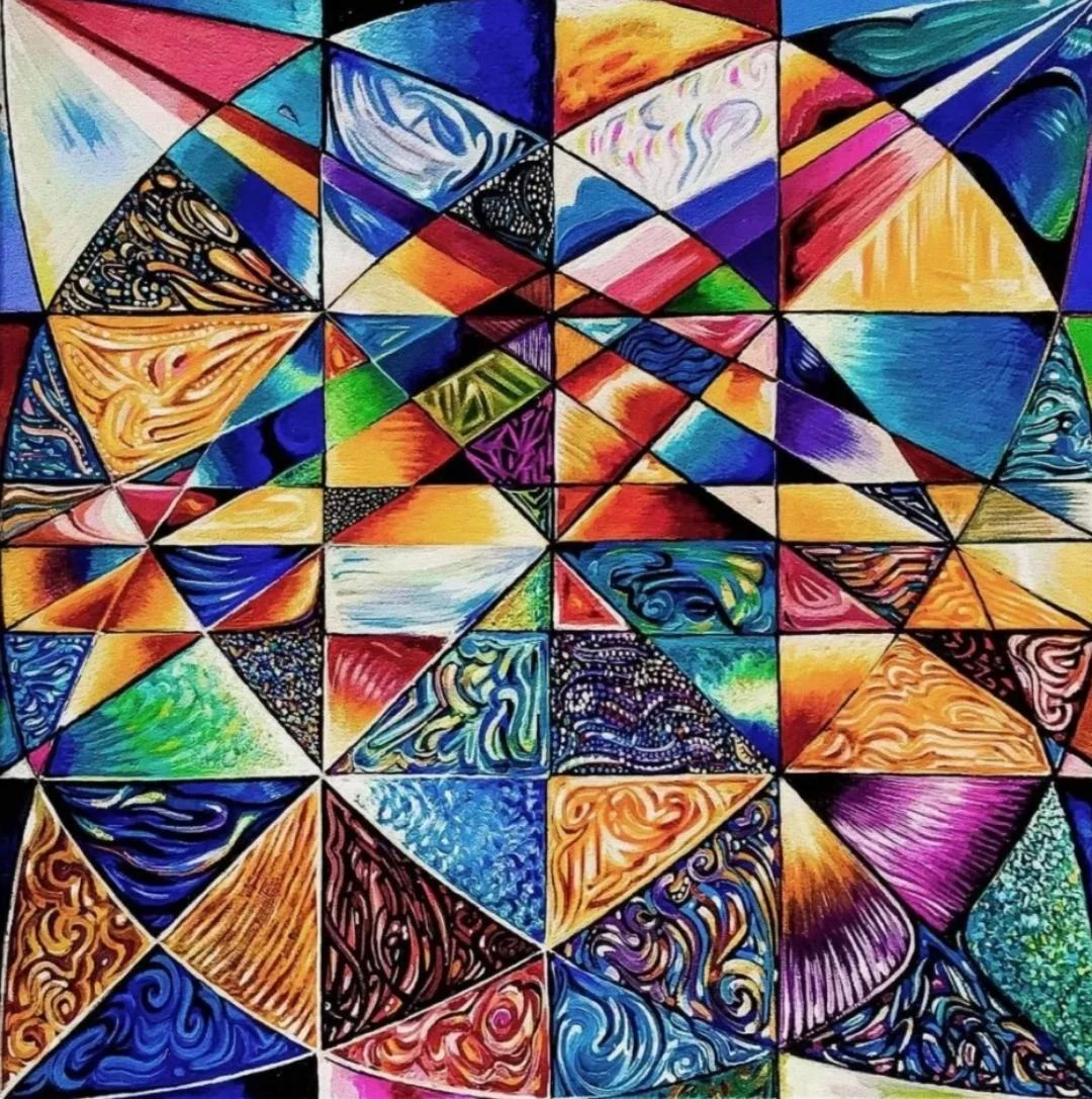 A Circle Squared, Jake Sheppard, oil on canvas, 2021 | Scrolller