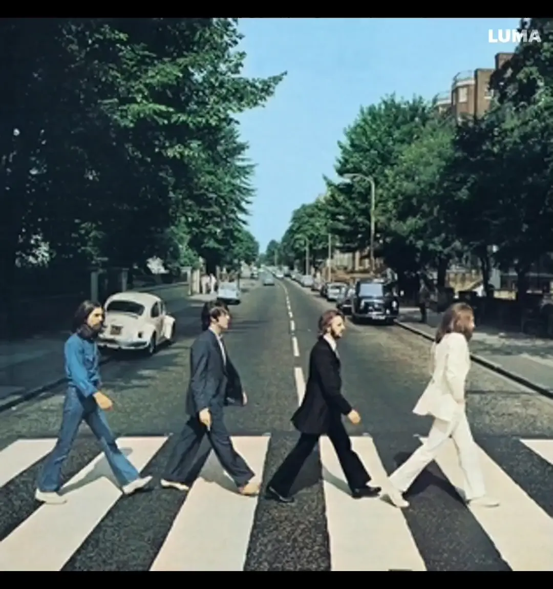 Beatles walking Ai | Scrolller