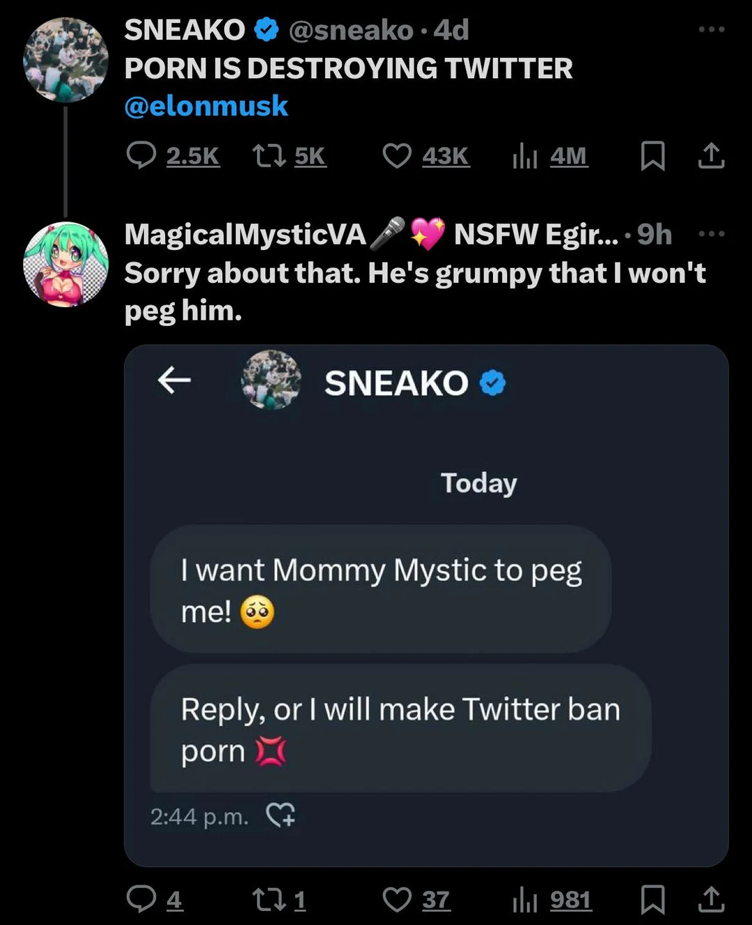 Sneako Got a little too desperate | Scrolller