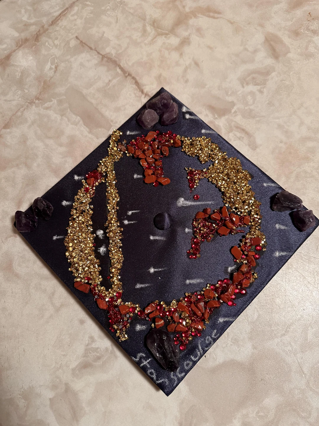General Radahn Great Rune themed graduation cap, (me), 2023 | Scrolller
